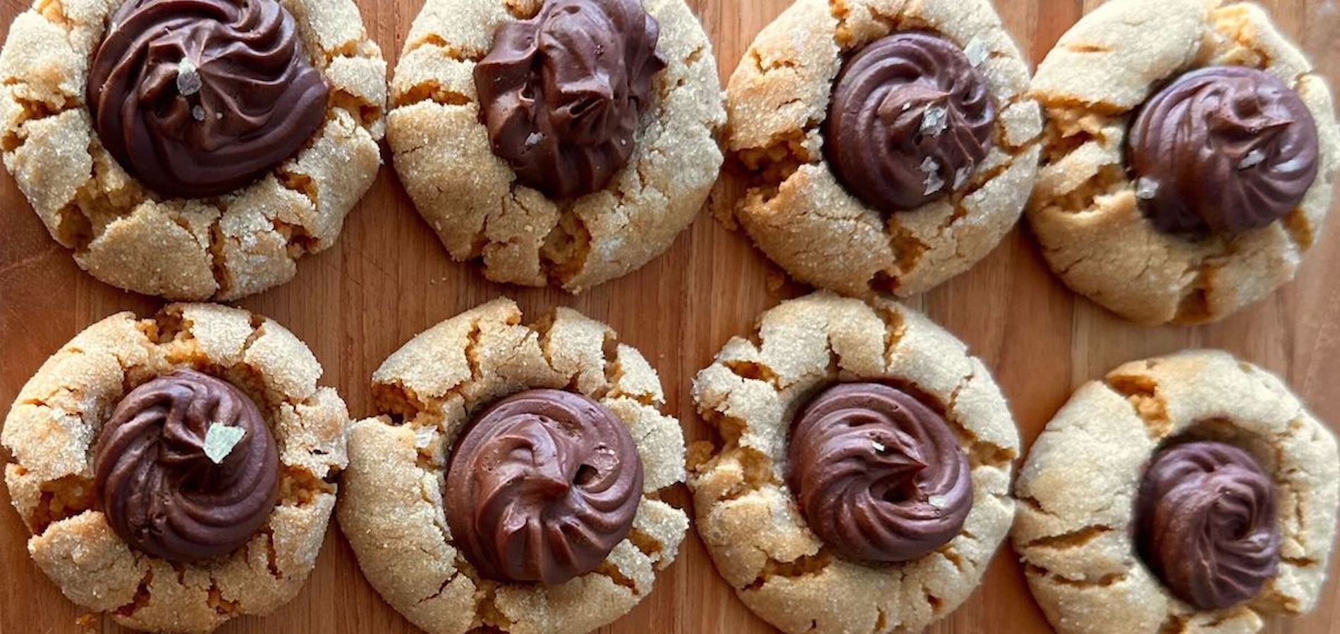 The Smish - Peanut Butter Thumbprint with Sour Cream Ganache Recipe ...